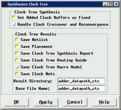 Now select Clock | Display | Display Clock Tree. Change the "Route ...